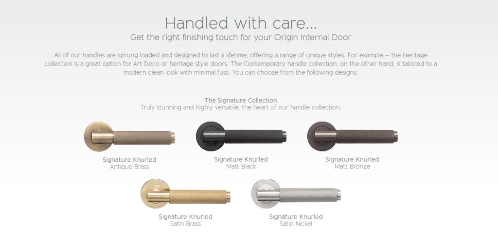 Origin Internal Door Range | TWS Plastics Double Glazing Suppliers ...